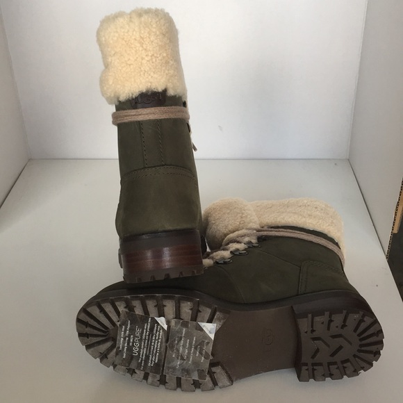 UGG | Shoes | New Ugg Fraser Slate Laced Up Boots Sz 55 | Poshmark